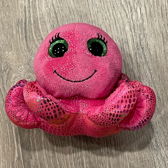 Toys | Pink Plush Octopus Stuffed Animal Big Eyes Oc9 | Poshmark